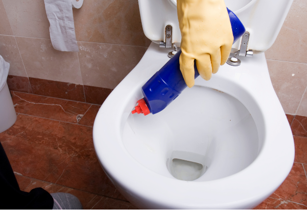 How to Clean a Stained Toilet Bowl Before Final Inspection